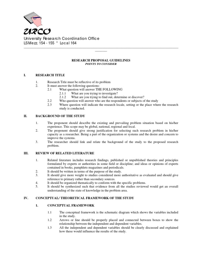 DLSU URCO Research Proposal Guide | PDF | Sampling (Statistics ...