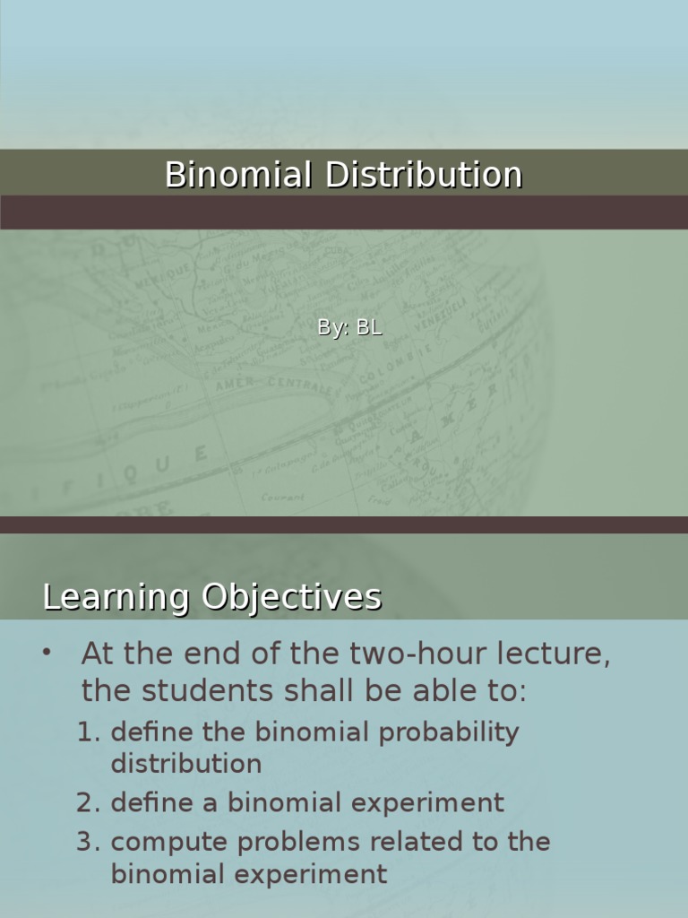 Binomial Distribution | PDF | Experiment | Probability And Statistics
