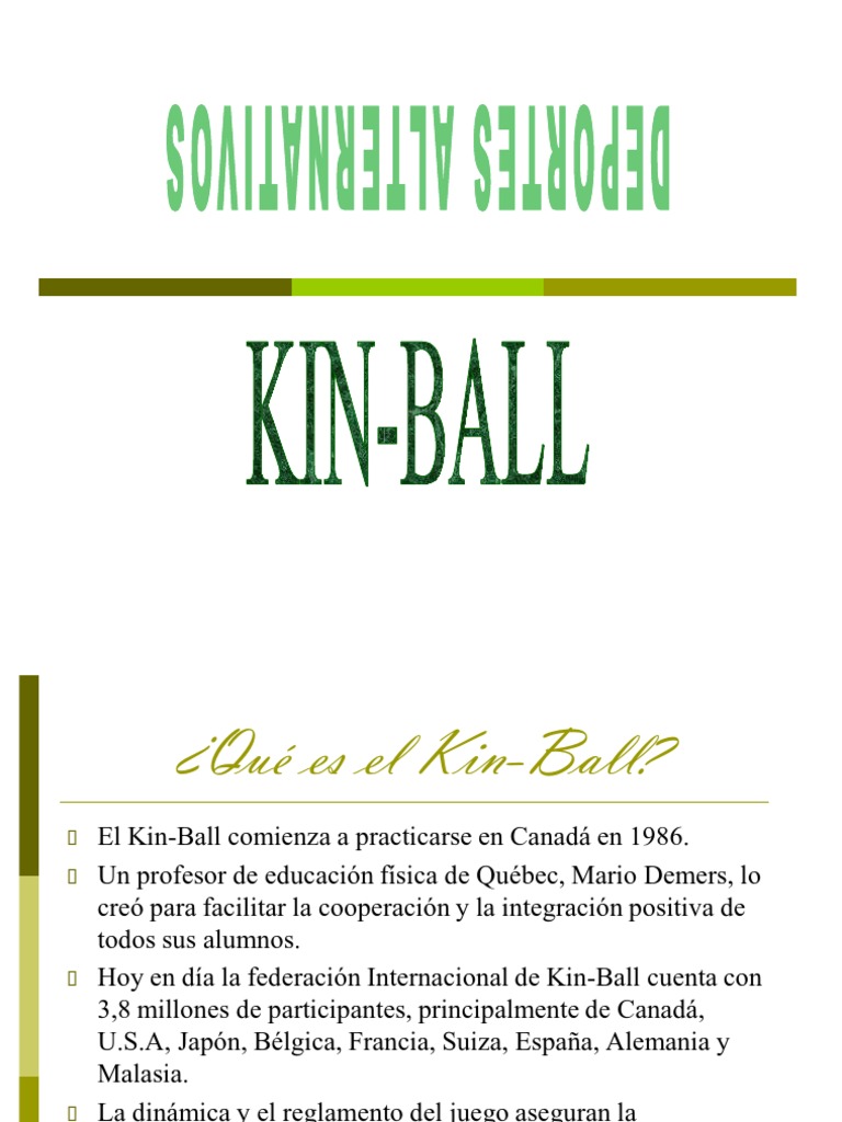 Kin Ball | PDF | Juegos de pelota | Equipos