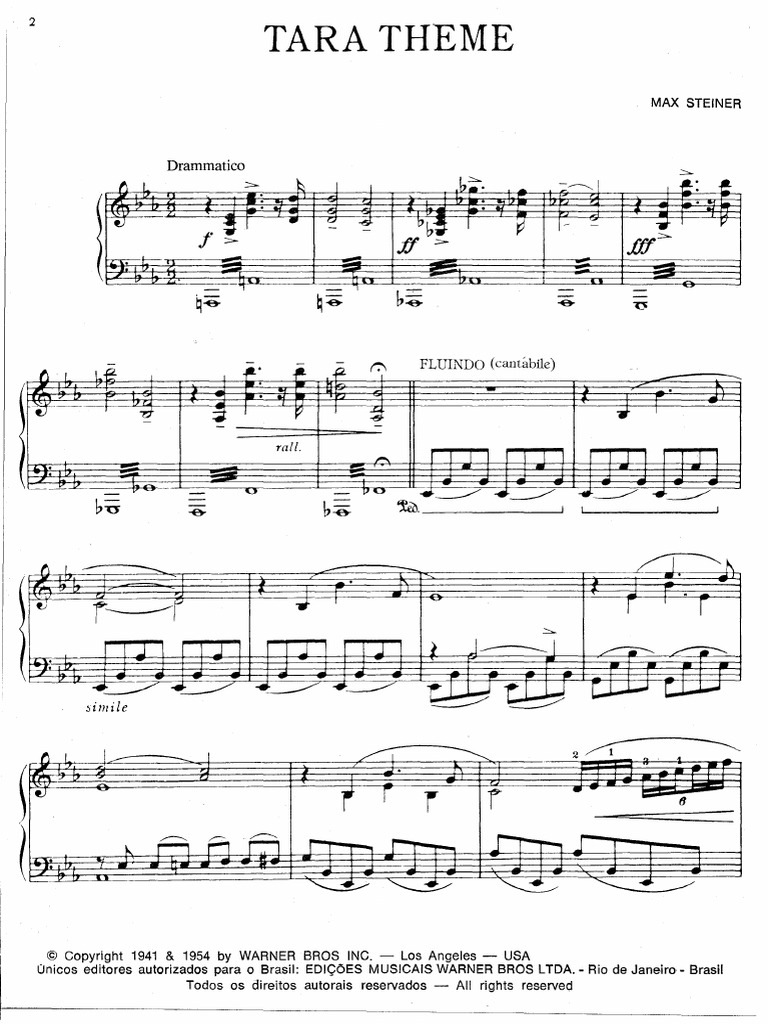 Tara Theme E o Vento Levou STEINER | PDF