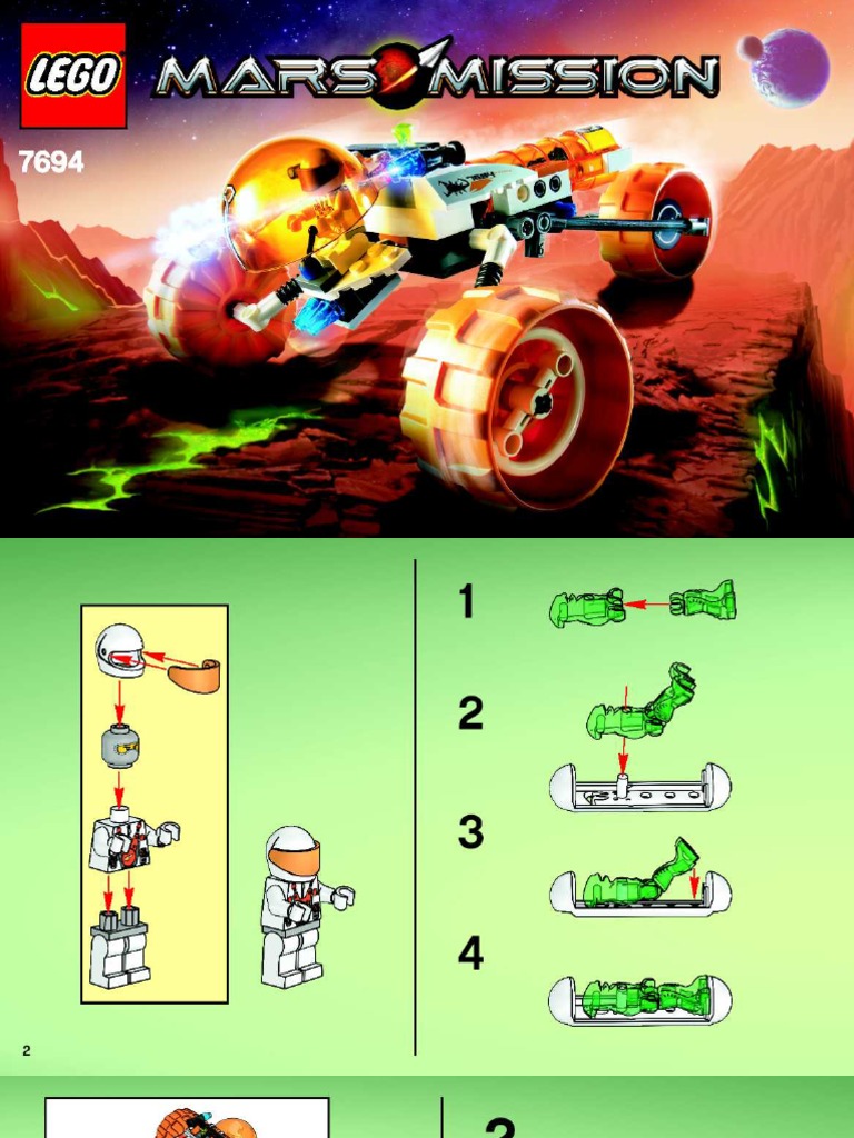 Lego 7694 Trike Mars Mission Instructions | PDF