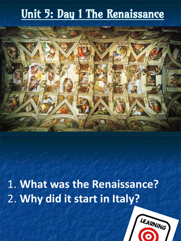 Unit 5 Day 1 and 2 The Renaissance Up | PDF | Leonardo Da Vinci ...