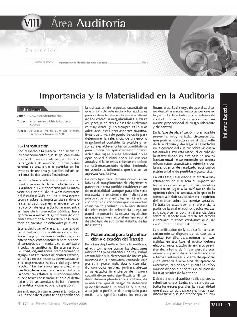 Materialidad PDF | PDF