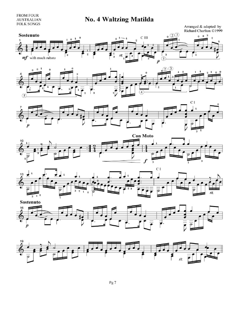 Waltzing Matilda | PDF