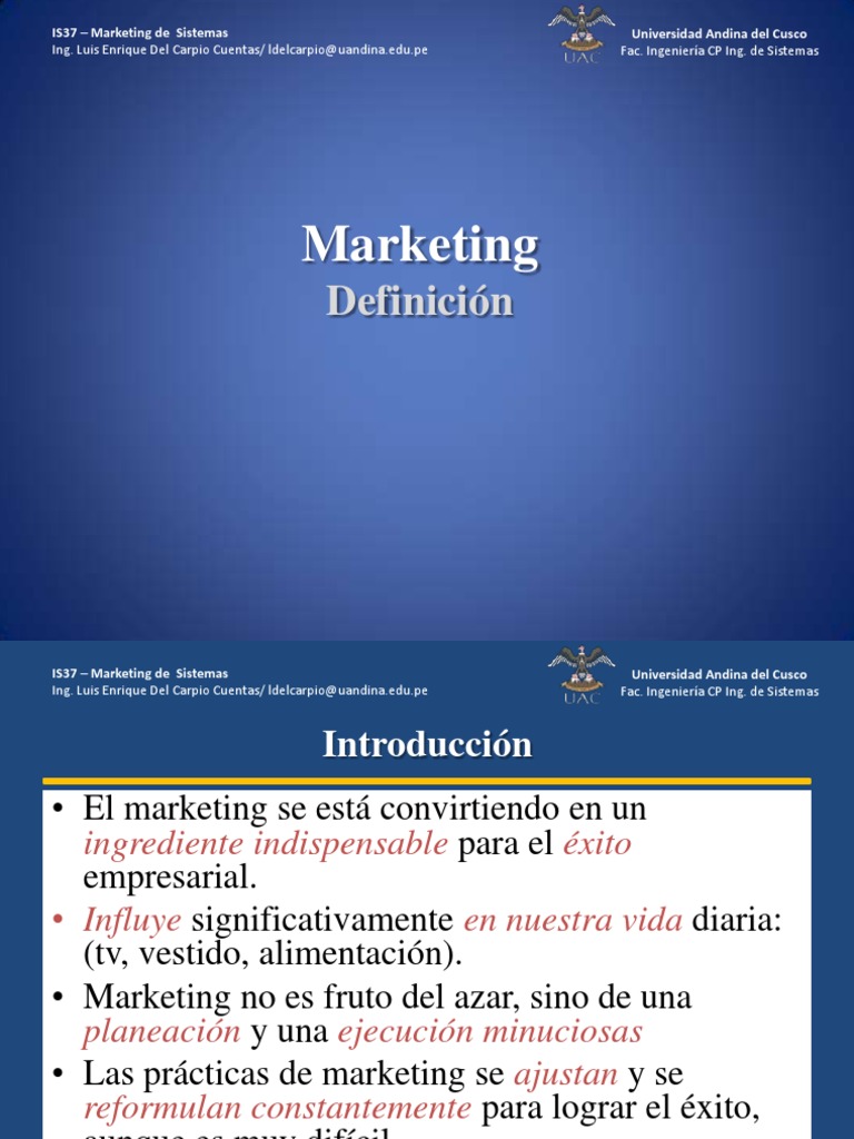 IS37 - Sem01,02 - Introducción PDF | PDF | Marketing | Economias