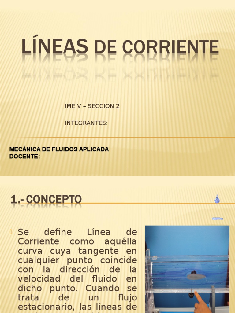 Líneas de Corriente en Fluidos | PDF | Velocidad | Vector Euclidiano