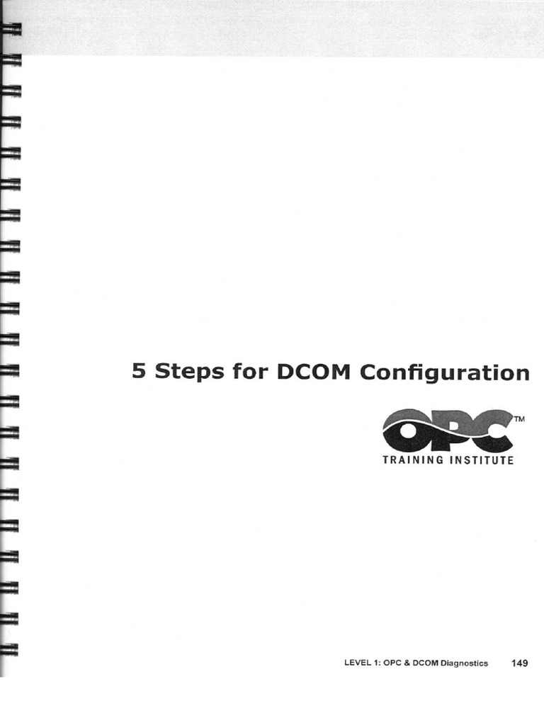 5 Steps For DCOM Configuration | PDF