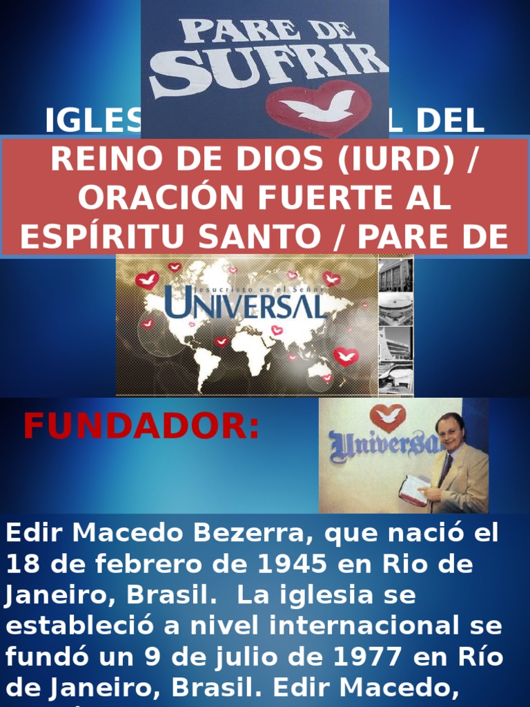 Iglesia Universal Del Reino de Dios (Iurd | Descargar gratis PDF ...