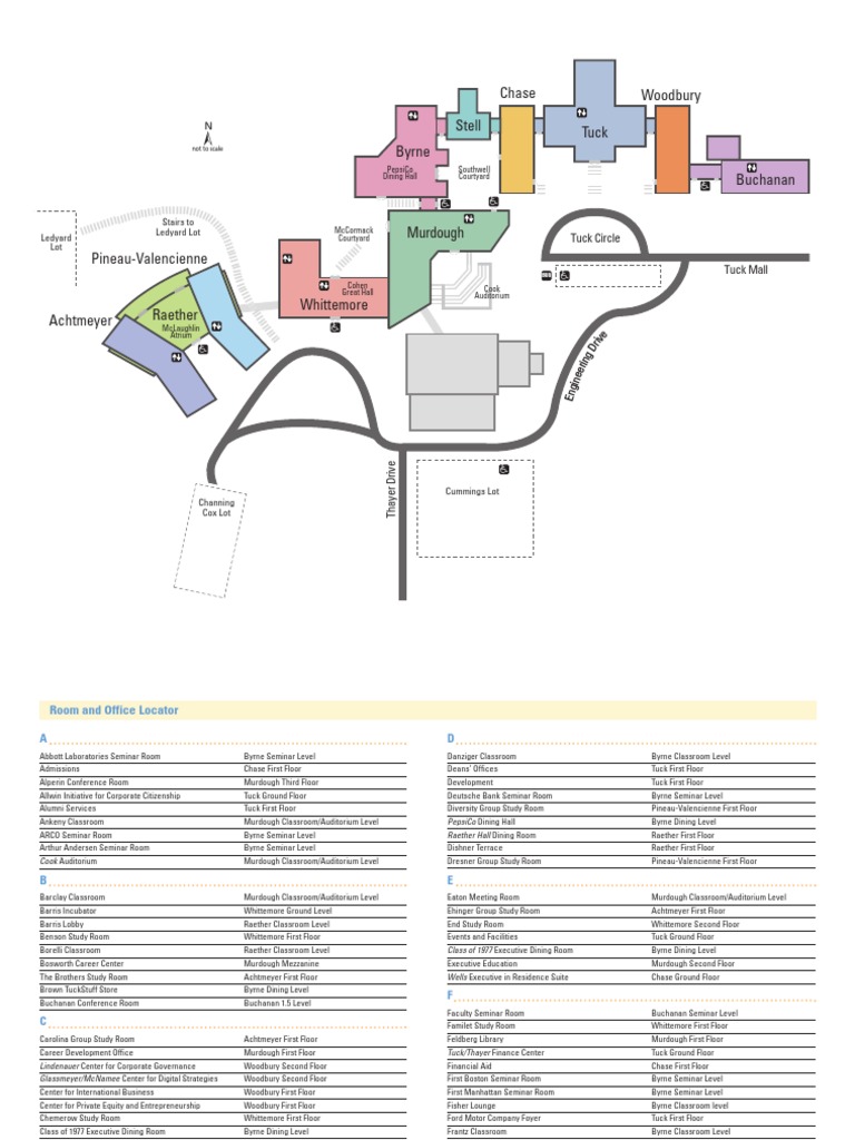 Tuck Campus Map | PDF | Architectural Elements | Room