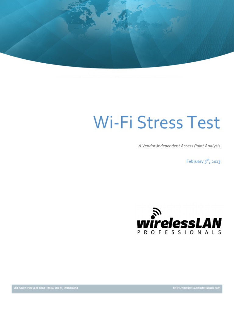A Very Good WiFi APs Stress Test Report PDF | PDF | Wireless Access ...