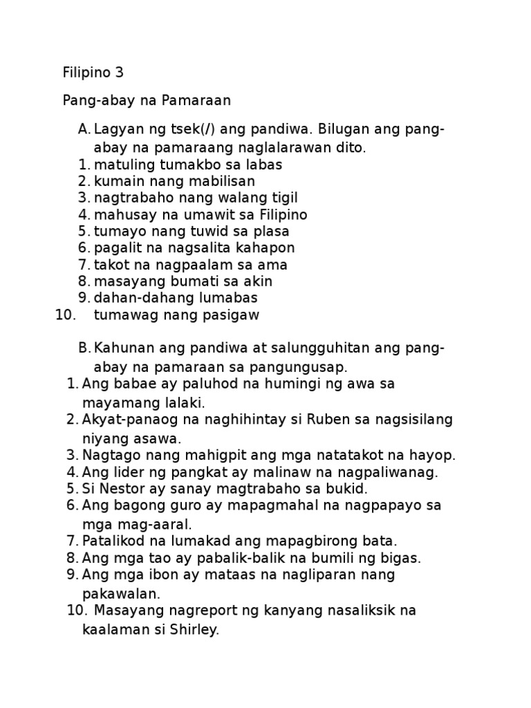 Filipino 3 | PDF