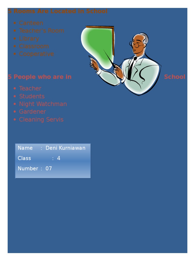 5 Rooms Are Located in School | PDF