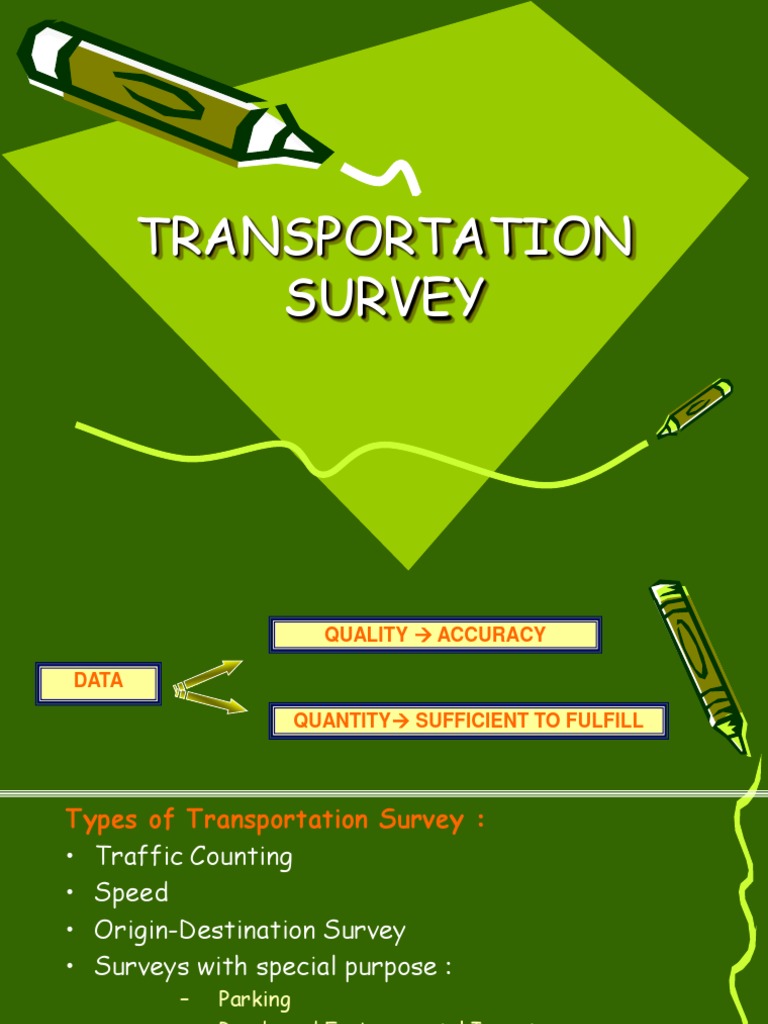 Transportation Survey Methods Overview | PDF
