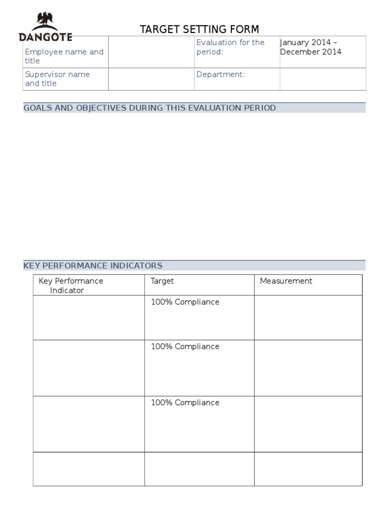 Target Setting | PDF