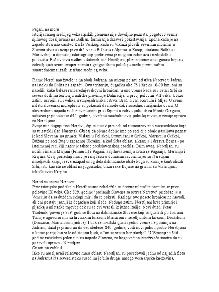 Paganija - Neretljani | PDF