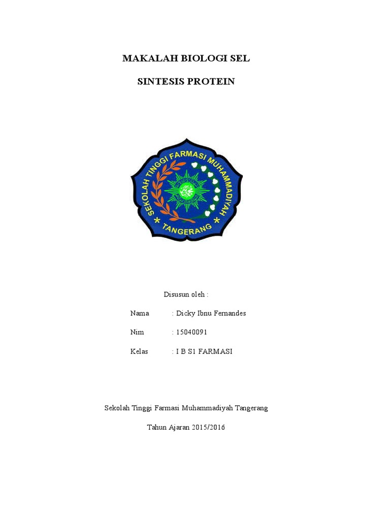 Makalah Sintesis Protein | PDF