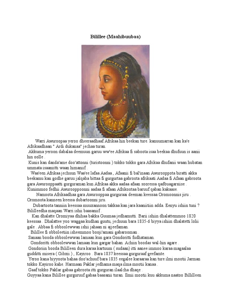 Bilillee - Mahbuba | PDF