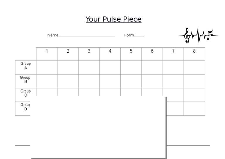 Your Pulse Piece: Name Form | PDF