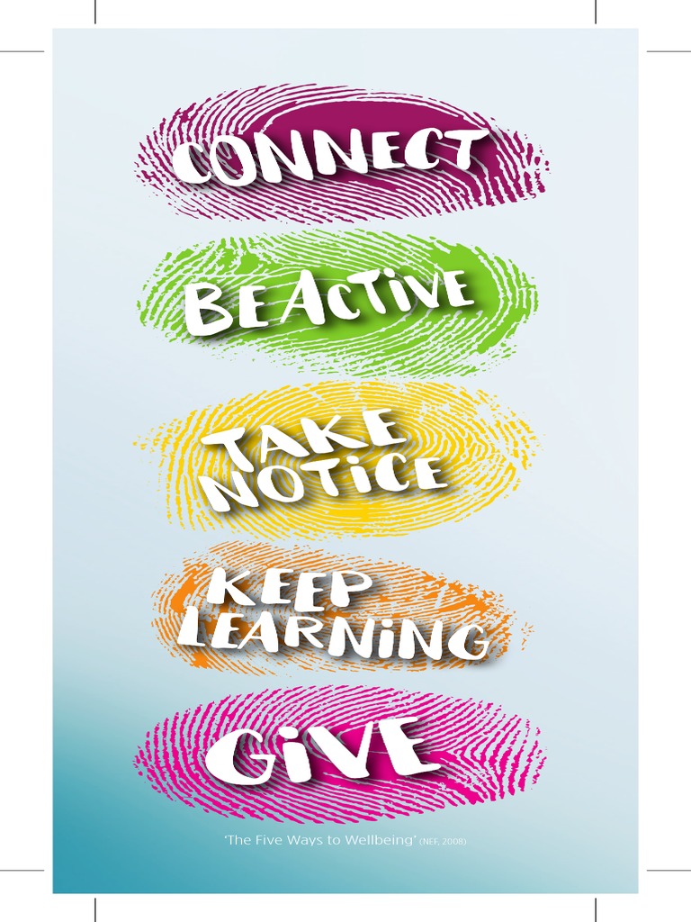 5 Ways To Wellbeing Bookmark | PDF