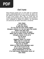 Odi Ìrètè B | PDF | Santeria | Religión étnica