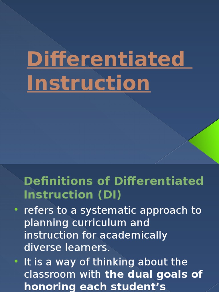 Differentiated Instruction | PDF