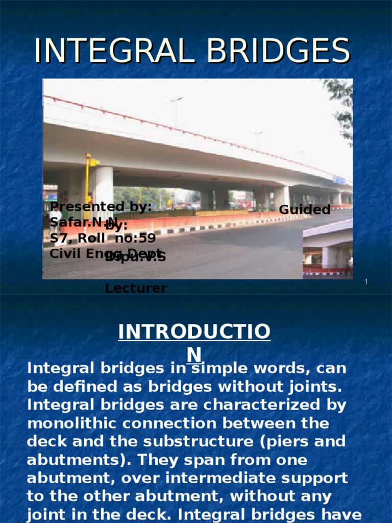 Integral Bridges | PDF | Deep Foundation | Civil Engineering