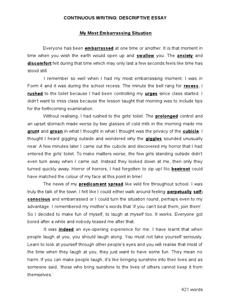 Continuous Writing Worksheet | PDF