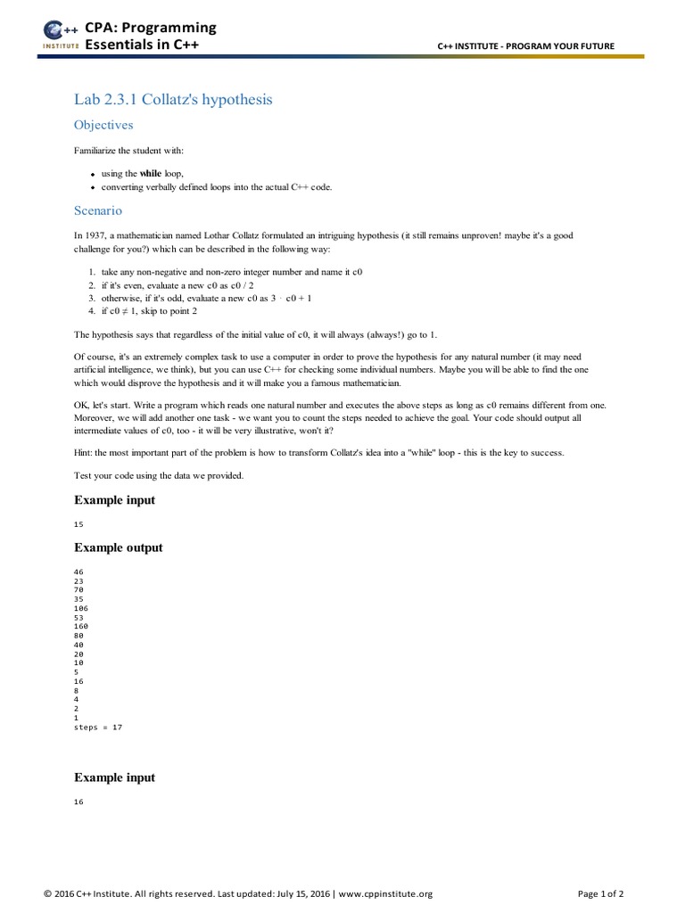 Cpa Lab 2 3 19 (1) - B | Download Free PDF | Numbers | Natural Number