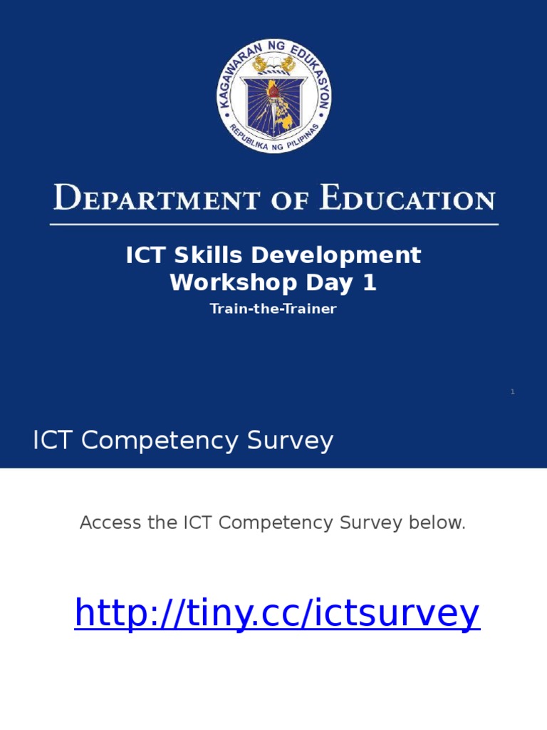 Ict Skills Development Training - Day 1 | PDF | Educational Technology ...