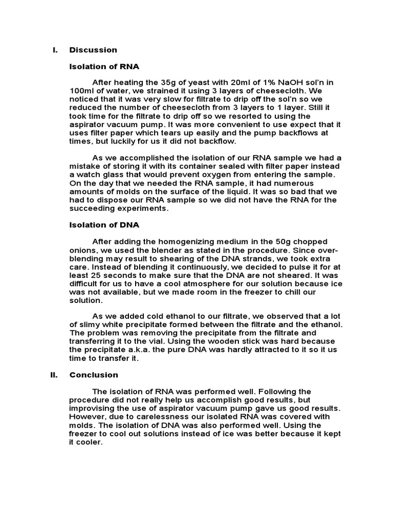 Experiment 7 Biochem | PDF