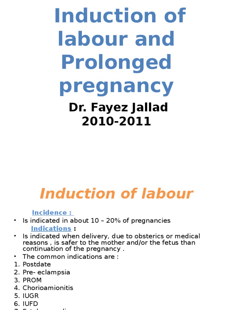2.Induction of Labour & Prolonged Pregnancy | Childbirth | Pregnancy