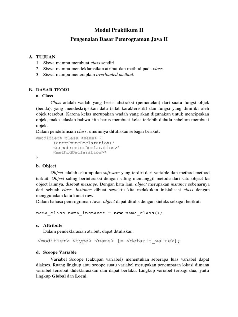 Modul 2 PBO | PDF