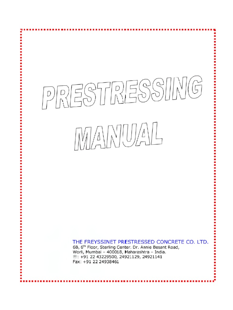 Freyssinet Manual | PDF