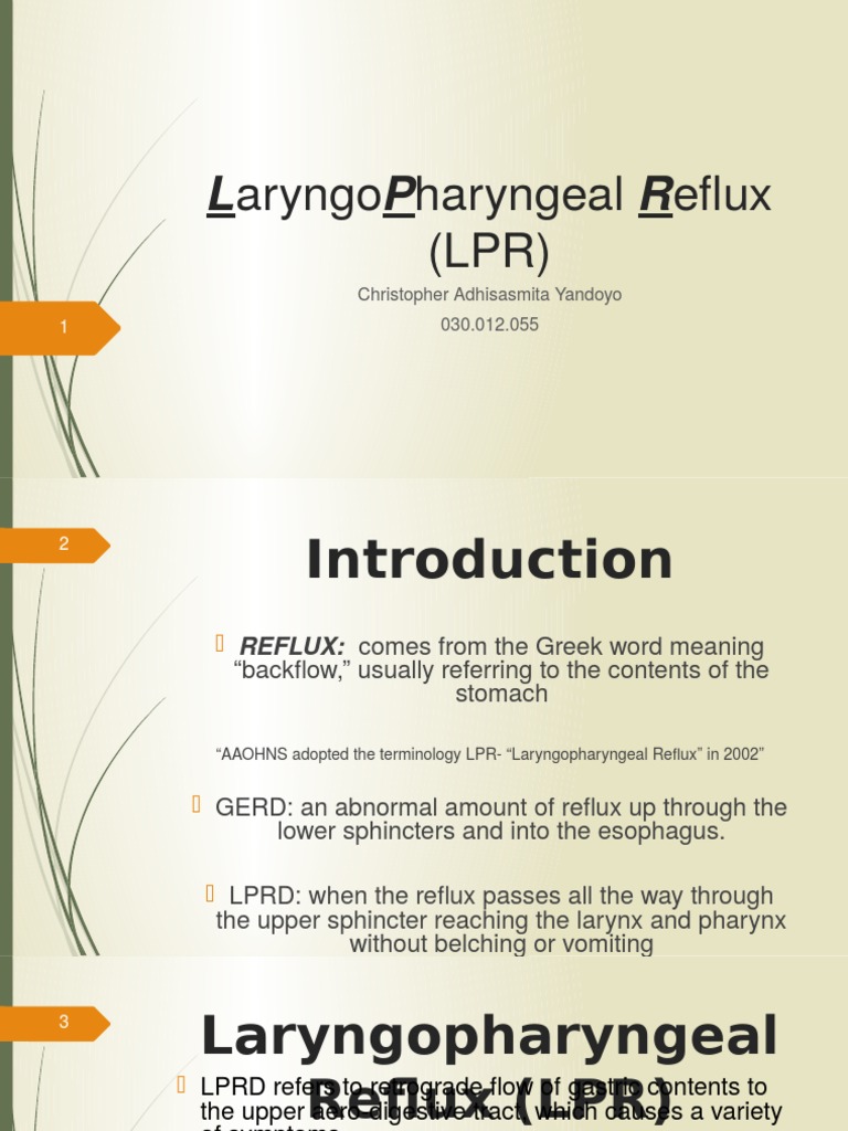 LPR | PDF | Gastroesophageal Reflux Disease | Esophagus