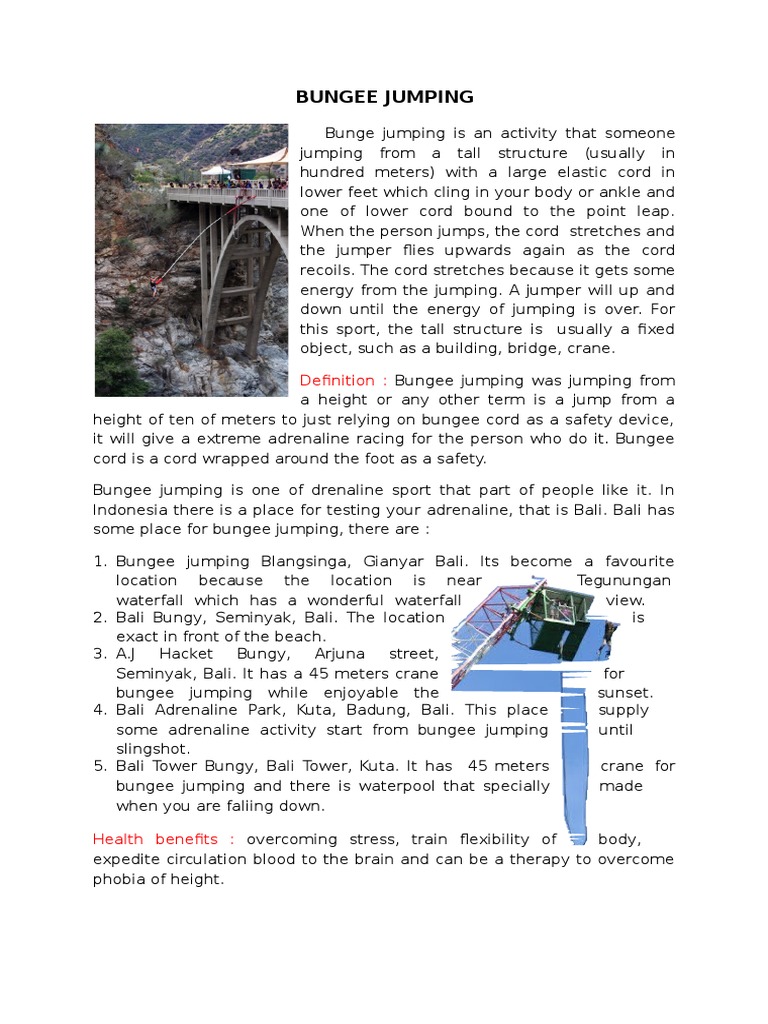 Bungee Jumping | PDF