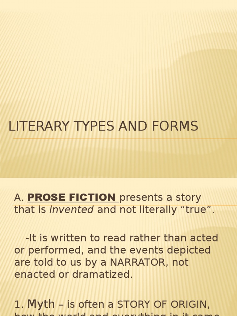 Literary Types and Forms | PDF | Poetry | Fairy Tales