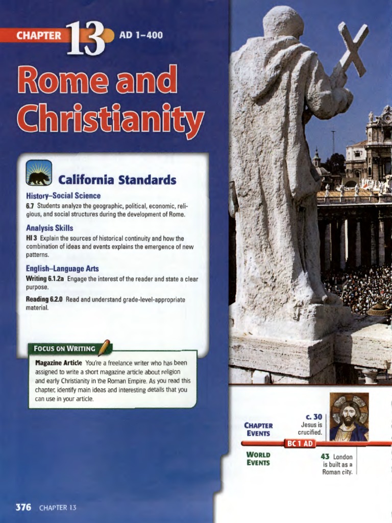 MS-HSS-AC-Unit 5 - Chapter 13 - Rome and Christianity | PDF | Jesus ...