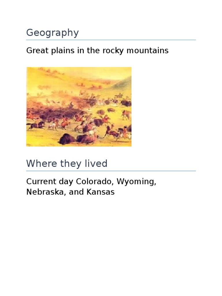 Geography: Great Plains in The Rocky Mountains | PDF | History