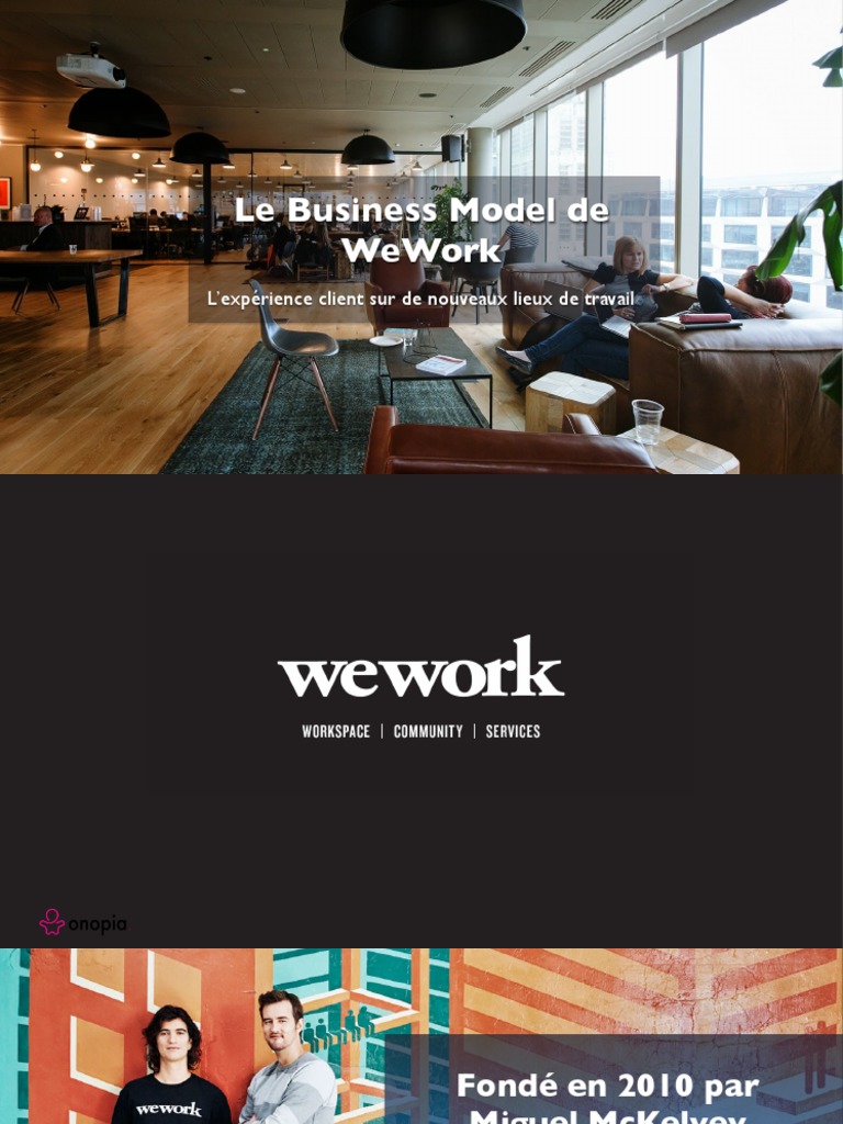 Onopia Case Study - Business Model de WeWork - Expérience Client & Coworking | PDF | Modèle d ...