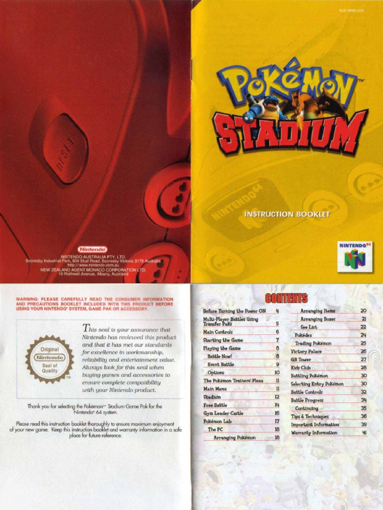 Pokemon Stadium PDF | PDF