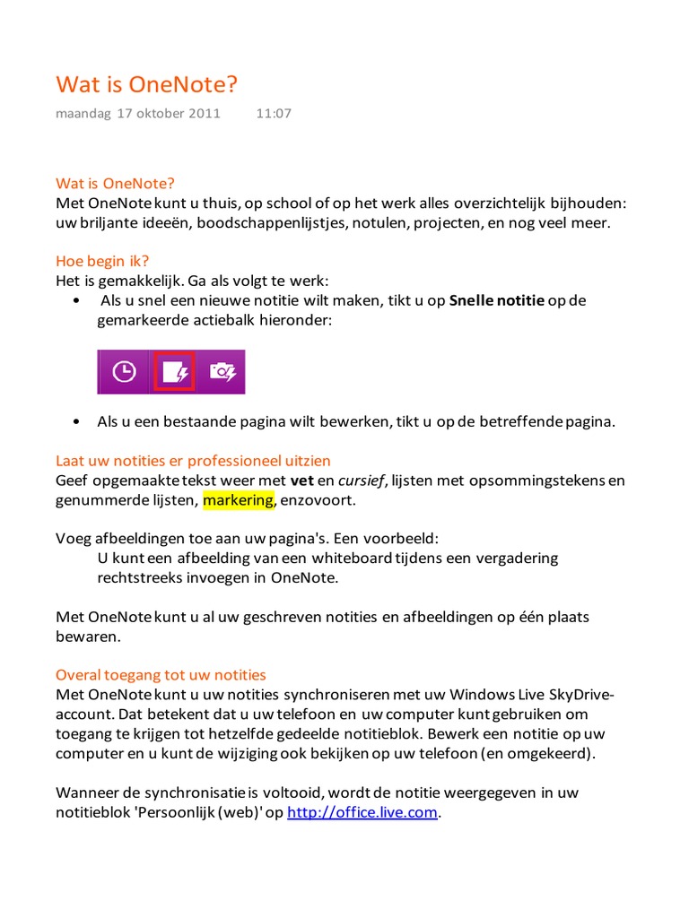 Wat Is OneNote | PDF