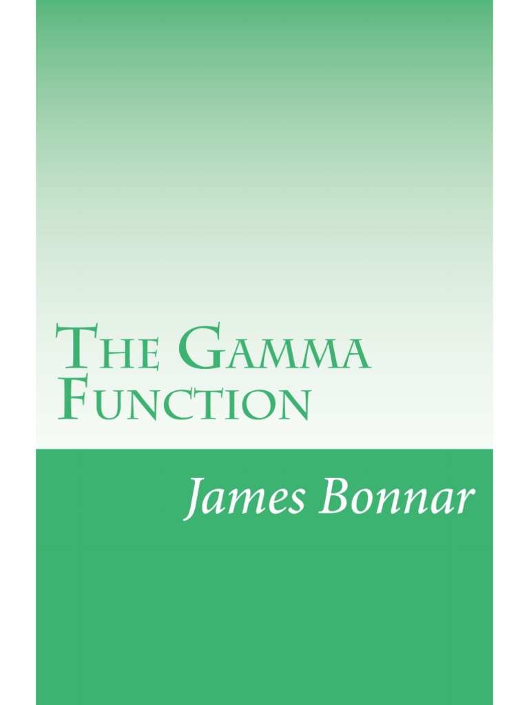The Gamma Function Pdf Teaching Methods Materials Science
