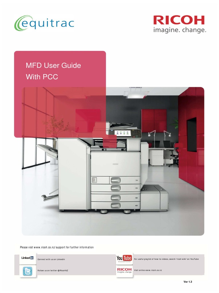 Equitrac Ver4.2 User Guide Ver1.3 | PDF | Email | Image Scanner