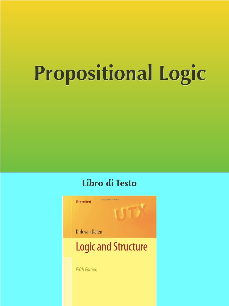Log - Propositional Logic | PDF | Logic | Theoretical Computer Science