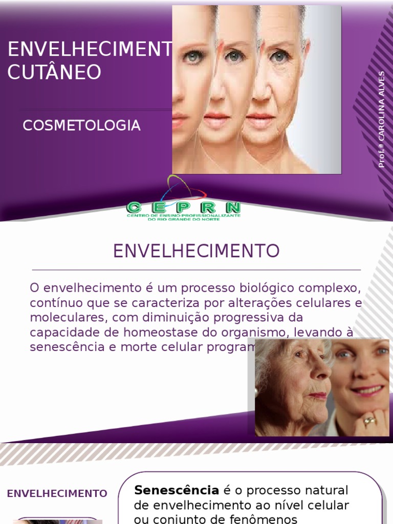 Envelhecimento Cutâneo: Causas e Prevenção | PDF | Envelhecimento | Pele