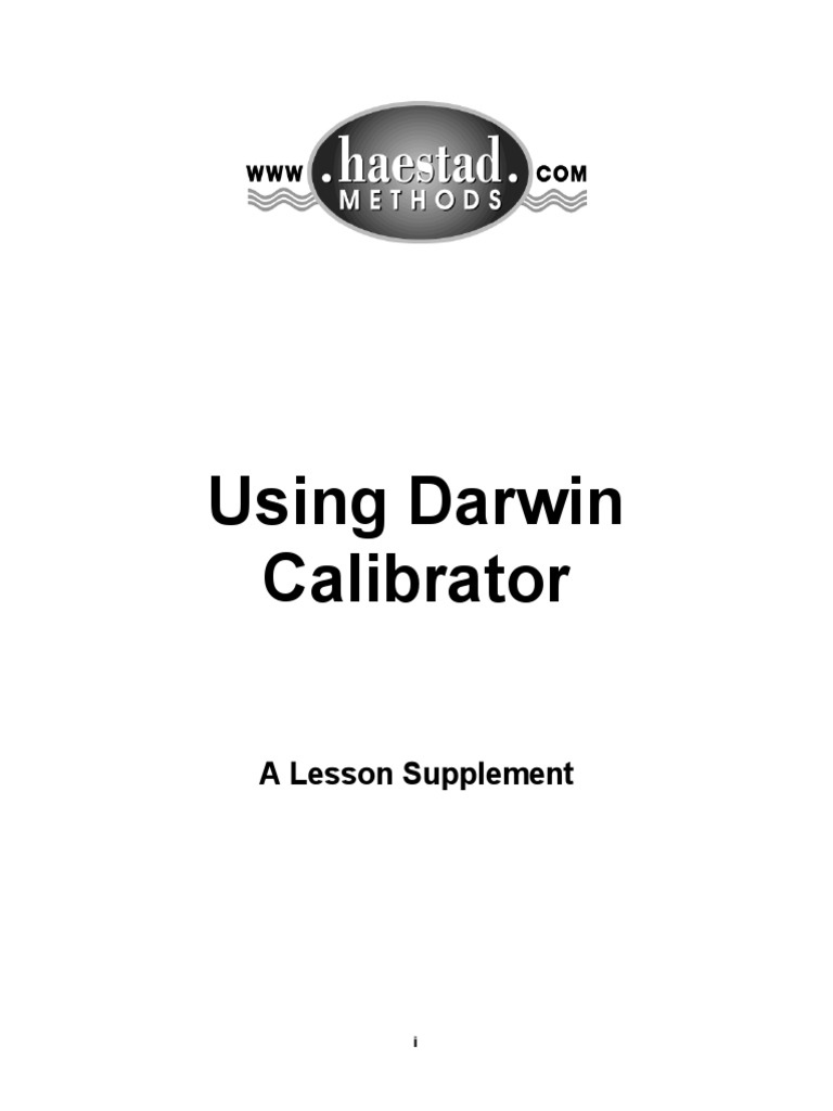 Darwin Calibrator PDF | PDF | Calibration | Accuracy And Precision