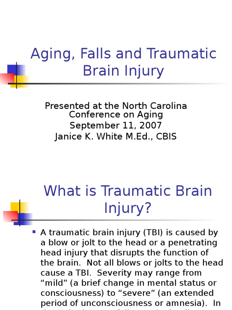 Falls and TBI in Older Adults | PDF