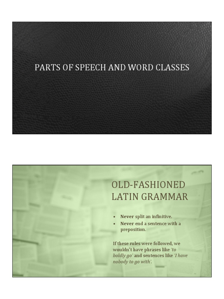 Partes y Clases de Palabras HTML | PDF | Language Arts & Discipline
