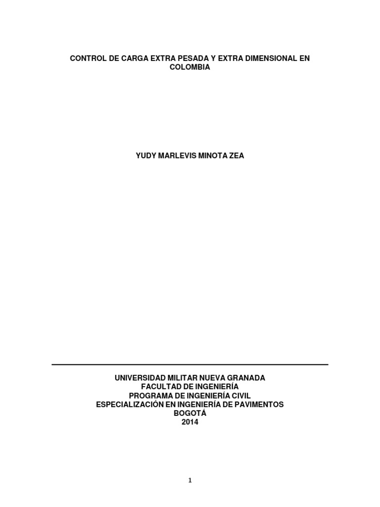 Control de Carga Extra Pesada y Extra Dimensional en Colombia | PDF | Póliza de seguros | Industrias