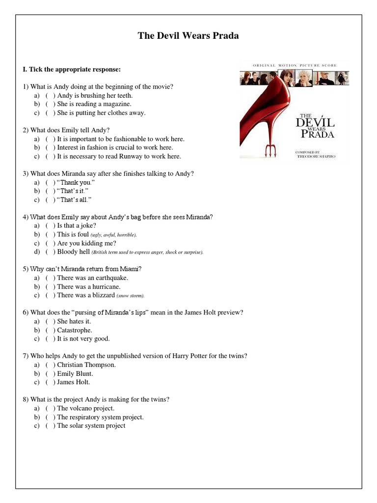 The Devil Wears Prada - The Movie | PDF | Leisure